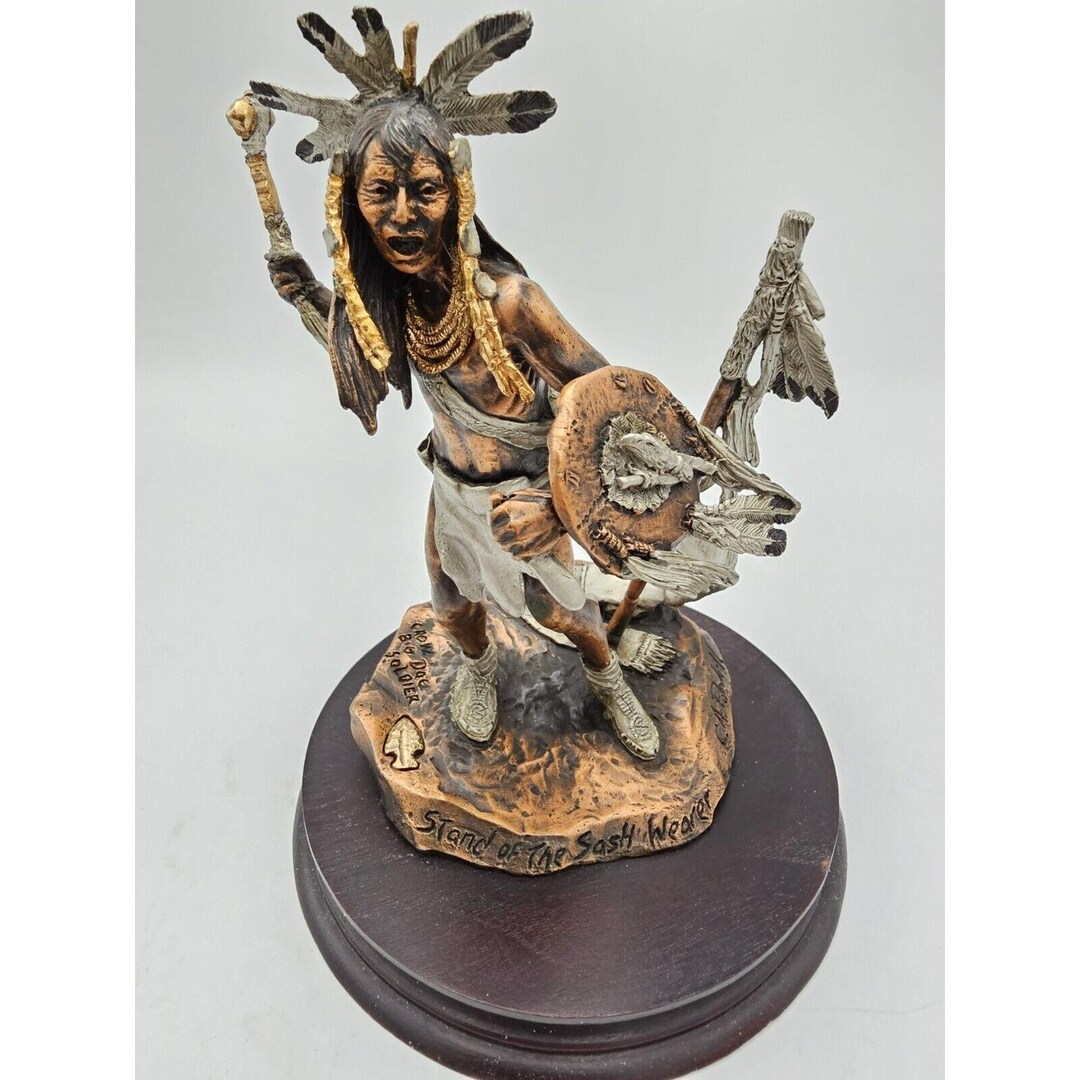 C.A. Pardell Legends Mixed Media Sculpture "stand of the Sash Wearer ...