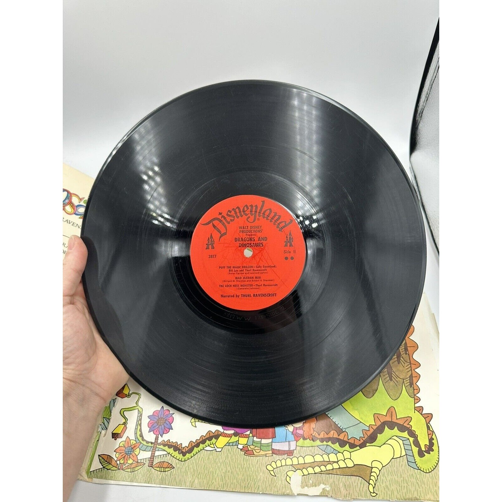VTG Walt Disney Dragons & Dinosaurs Record Booklet 3817 Puff the Magic ...