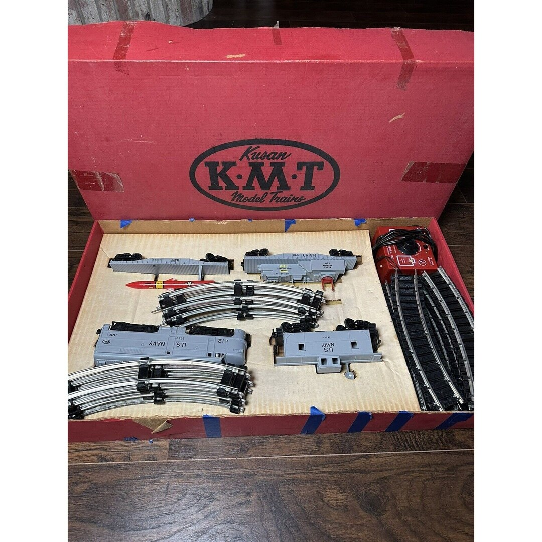 RARE 1960's Kusan KMT Model Train Set US Navy Missile Launch Radar 98% ...