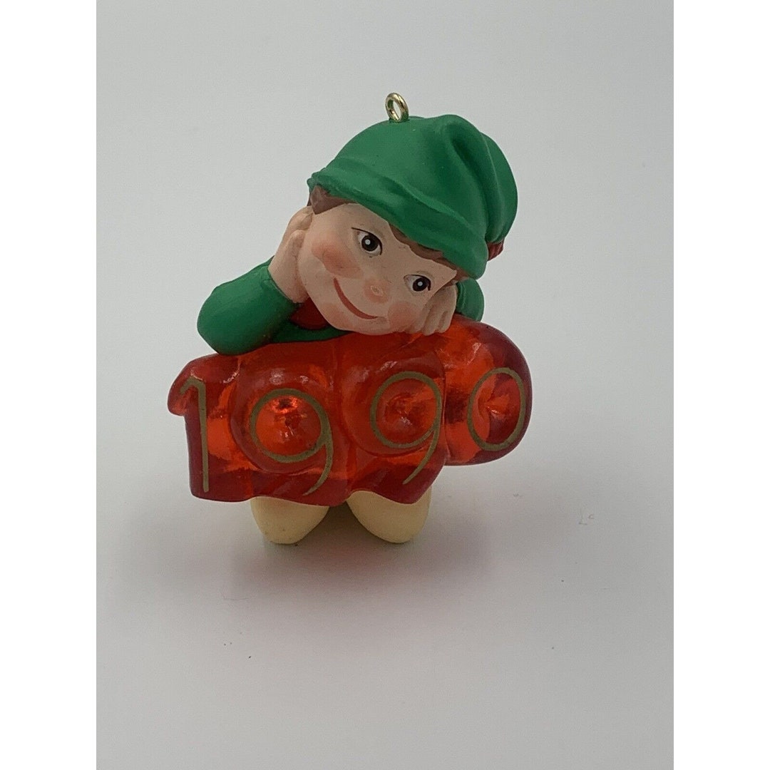 Vintage 1990 Hallmark Elf of the Year - Magic Light up Keepsake ...