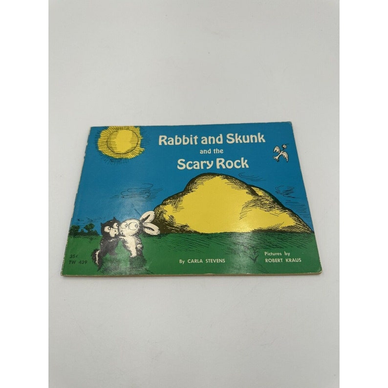 1963 Rabbit and Skunk and the Scary Rock Carla Stevens Robert Kraus 3rd ...