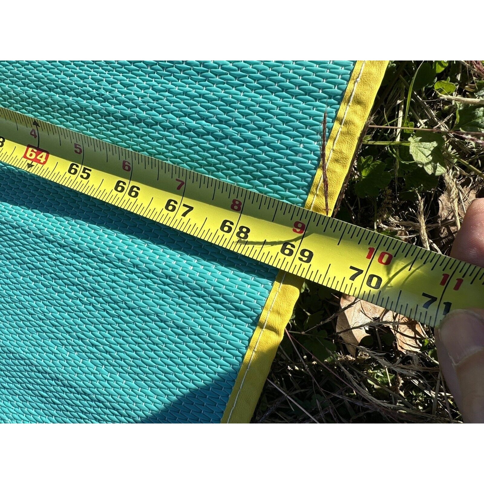 Vtg 80s 90s Suave MAT in a BAG Beach Mat 5 X 5.5 FT Yellow Bright Neon ...