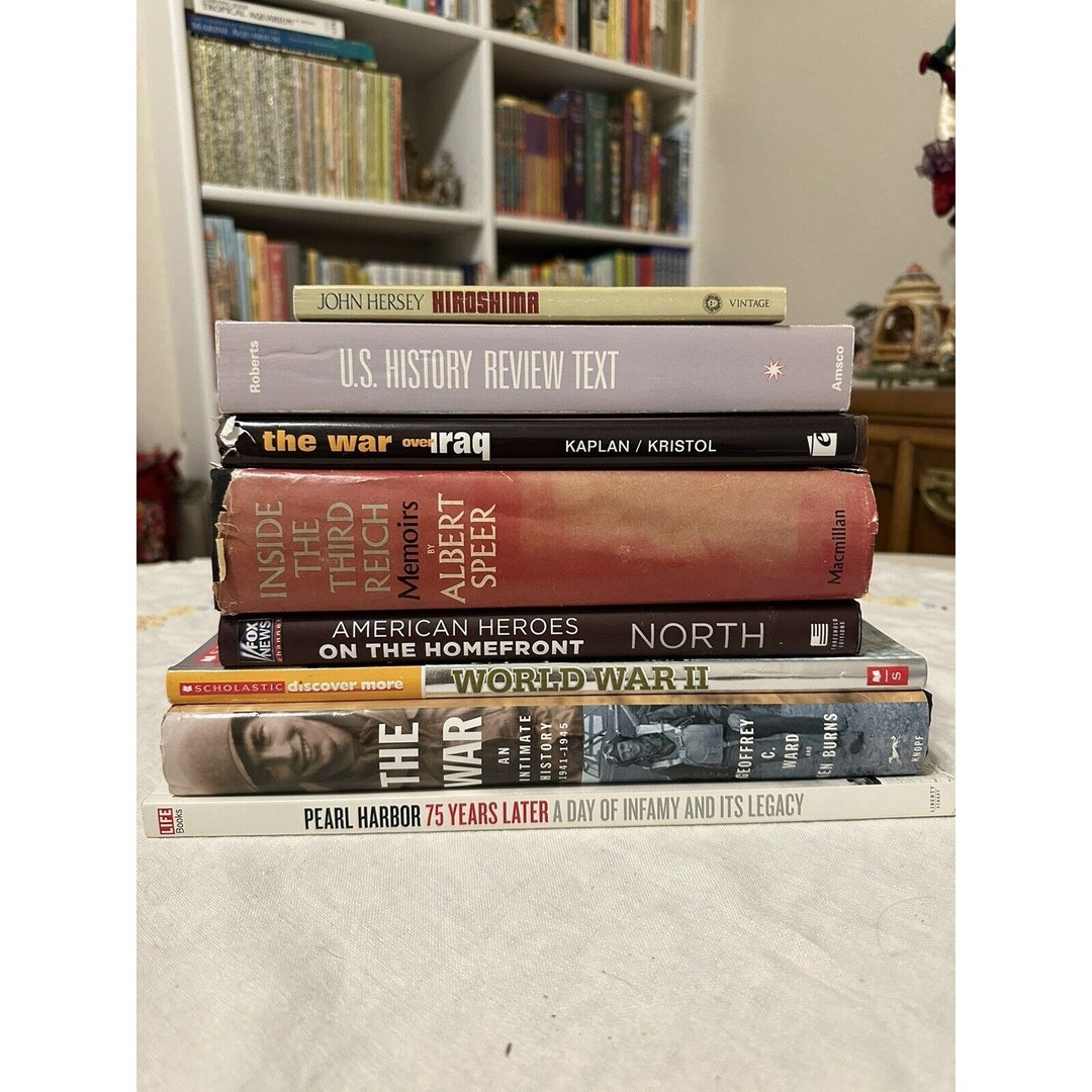 War Book Lot US War History US History Iraq WWII WW2 Pearl Harbor ...
