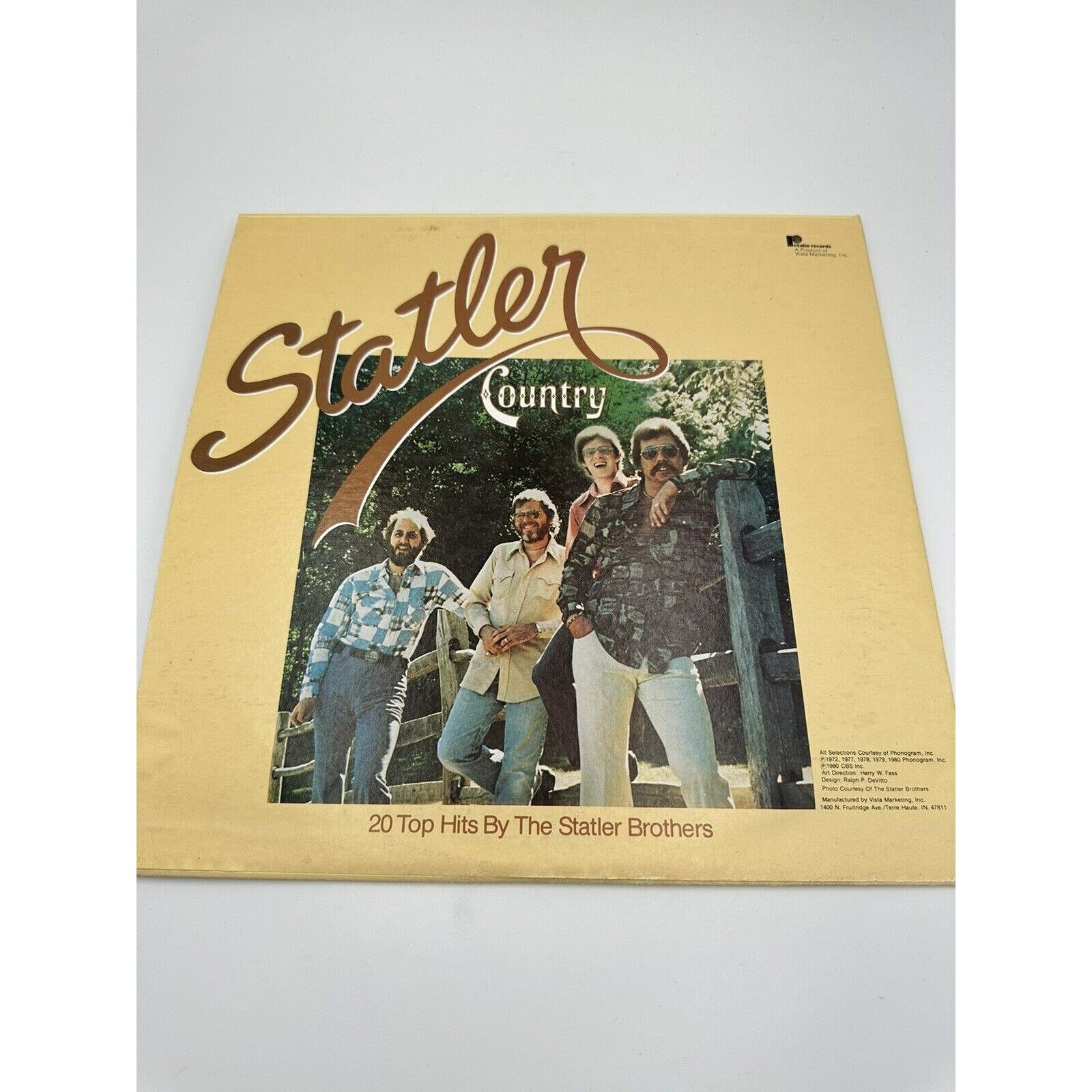 Statler Brothers Statler Country 20 Top Hits By The Statler Brothers