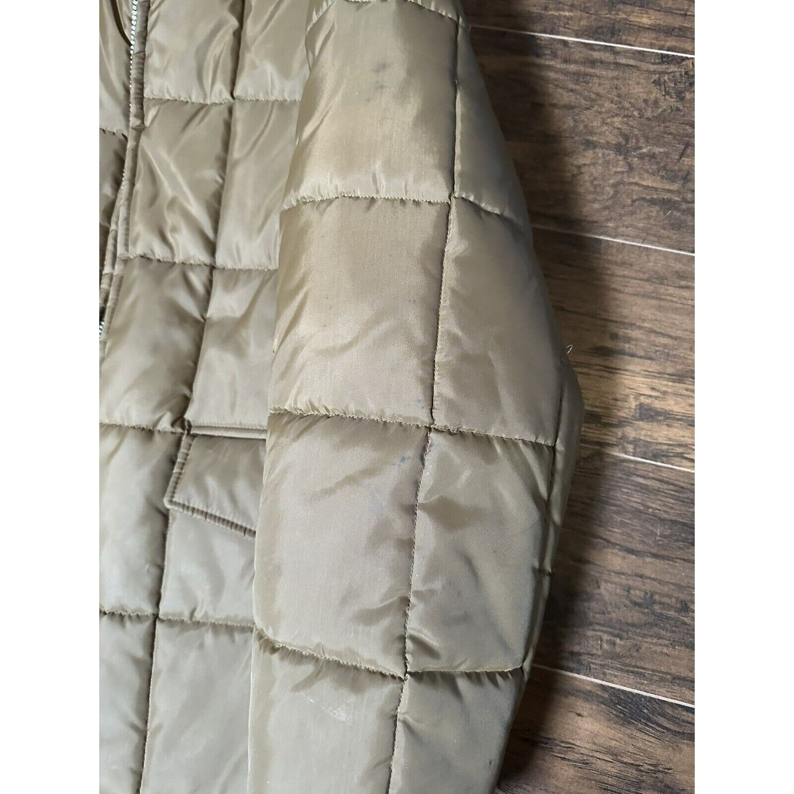 RARE Vintage Cal Craft 1970s Army Hunting Quilted Down Jacket Size XL ...