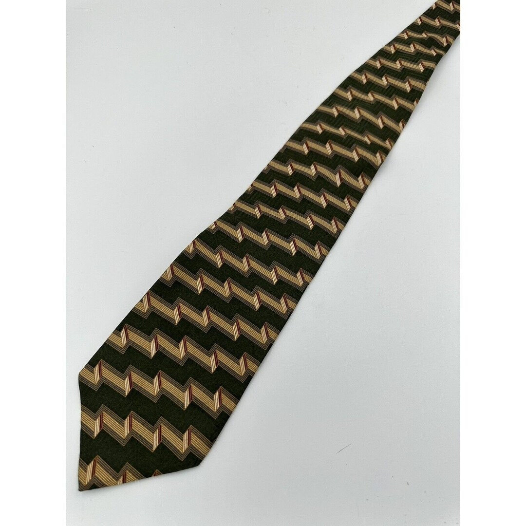 Designer Ties Mens Silk Necktie 1980's Bill Blass Abstract Geometric ...