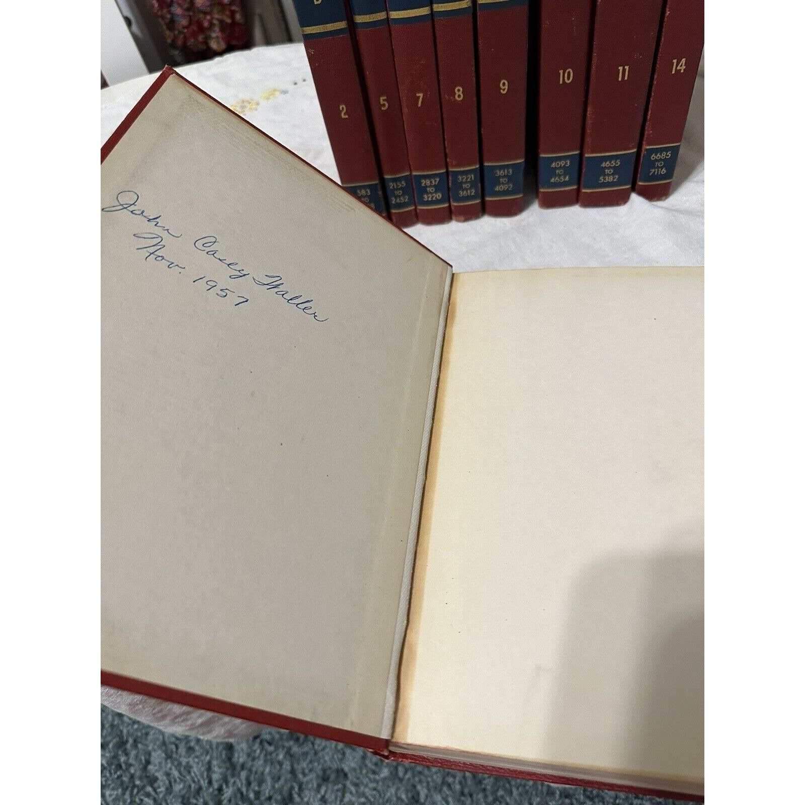 Vintage Decorative Books 1960's World Book Encyclopedia Set of 12 Books ...