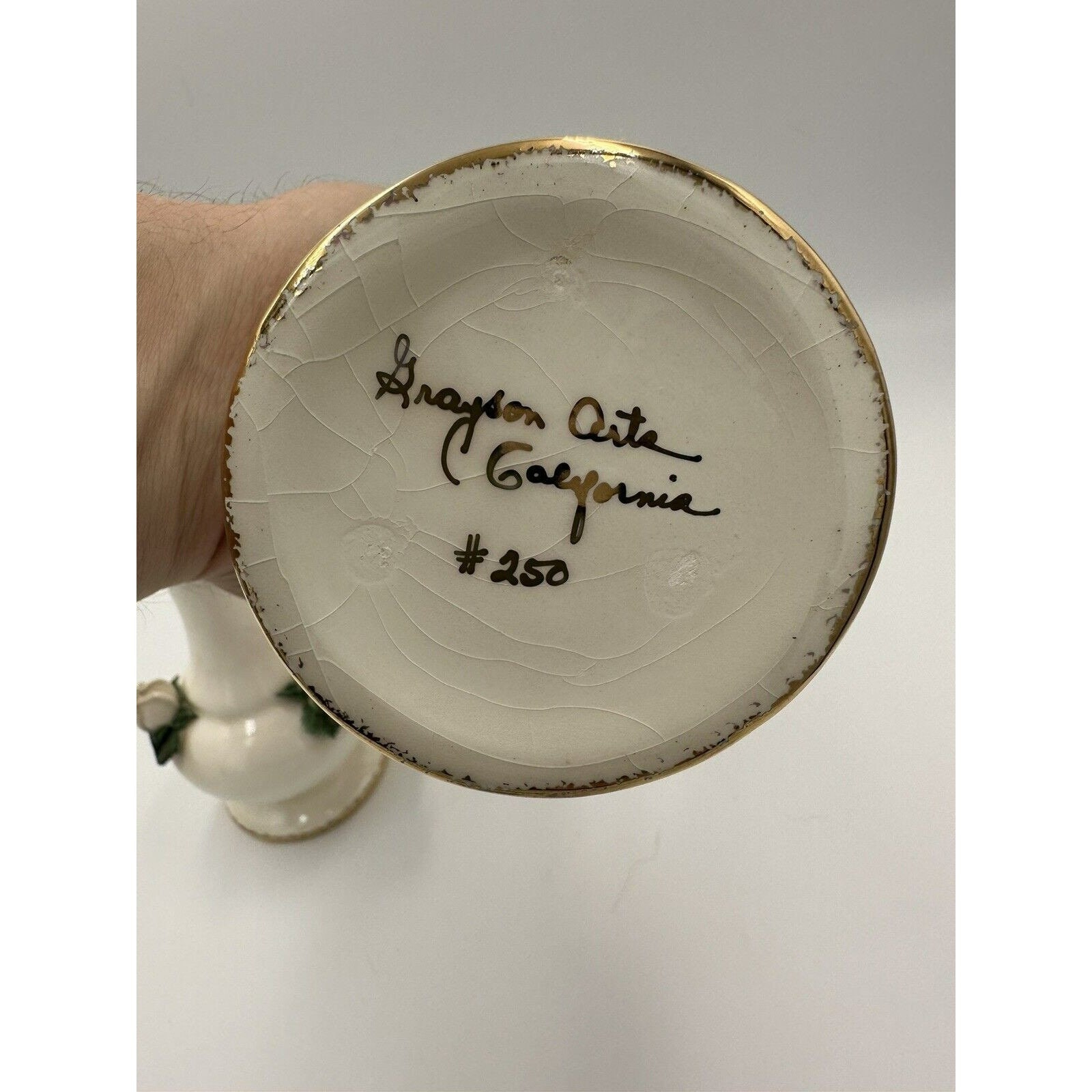 VTG Victorian Floral Oil Cruets Grayson Arts California 250 Handmade ...