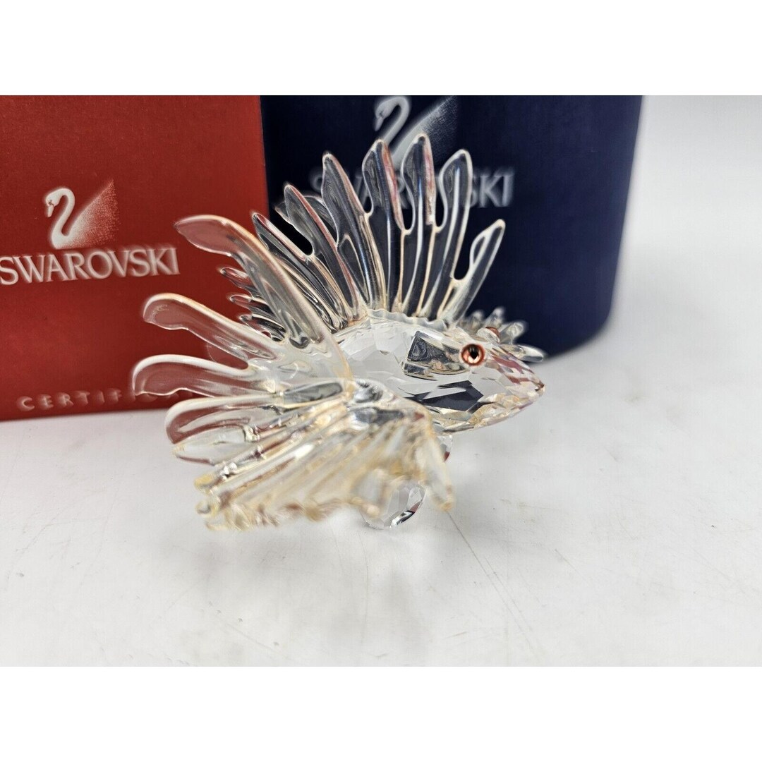 Retired Swarovski Crystal Champagne South Sea Lionfish Figurine 2 ...