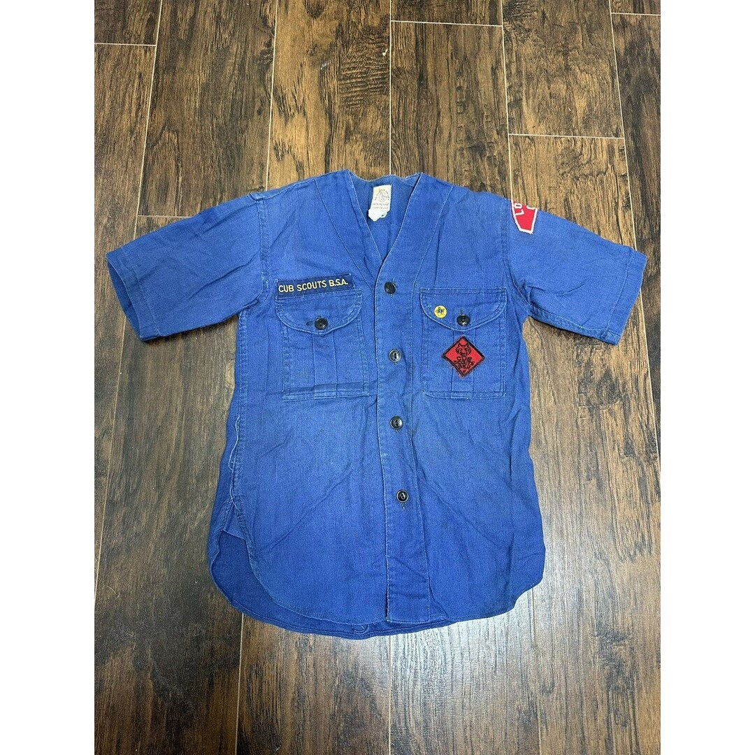 Vintage 1950s Cub Scouts BSA Uniform Troop 12 Longhorn Council Shirt ...