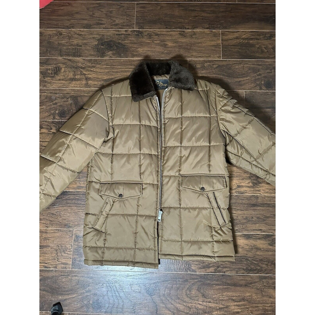 RARE Vintage Cal Craft 1970’s Army Hunting Quilted Down Jacket Size XL ...