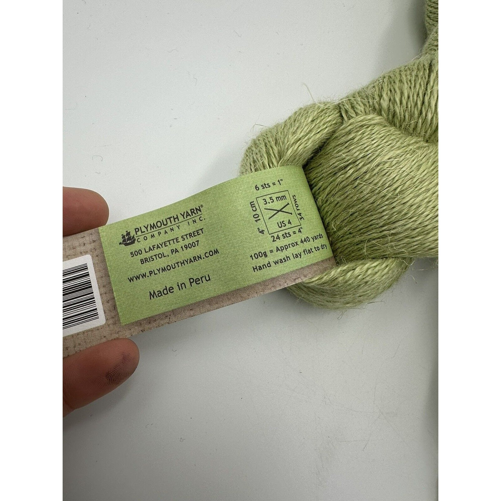 2x Linaza Alpaca Linen Tencel Yarn Plymouth Yarn Co Peru 4888 Green ...