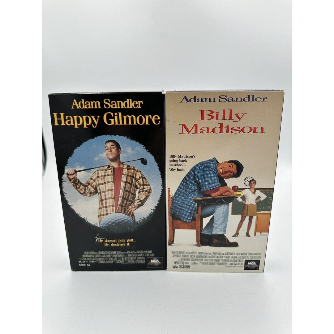 Vintage Happy Gilmore & Billy Madison (VHS, 1996, 1998) Adam Sandler ...