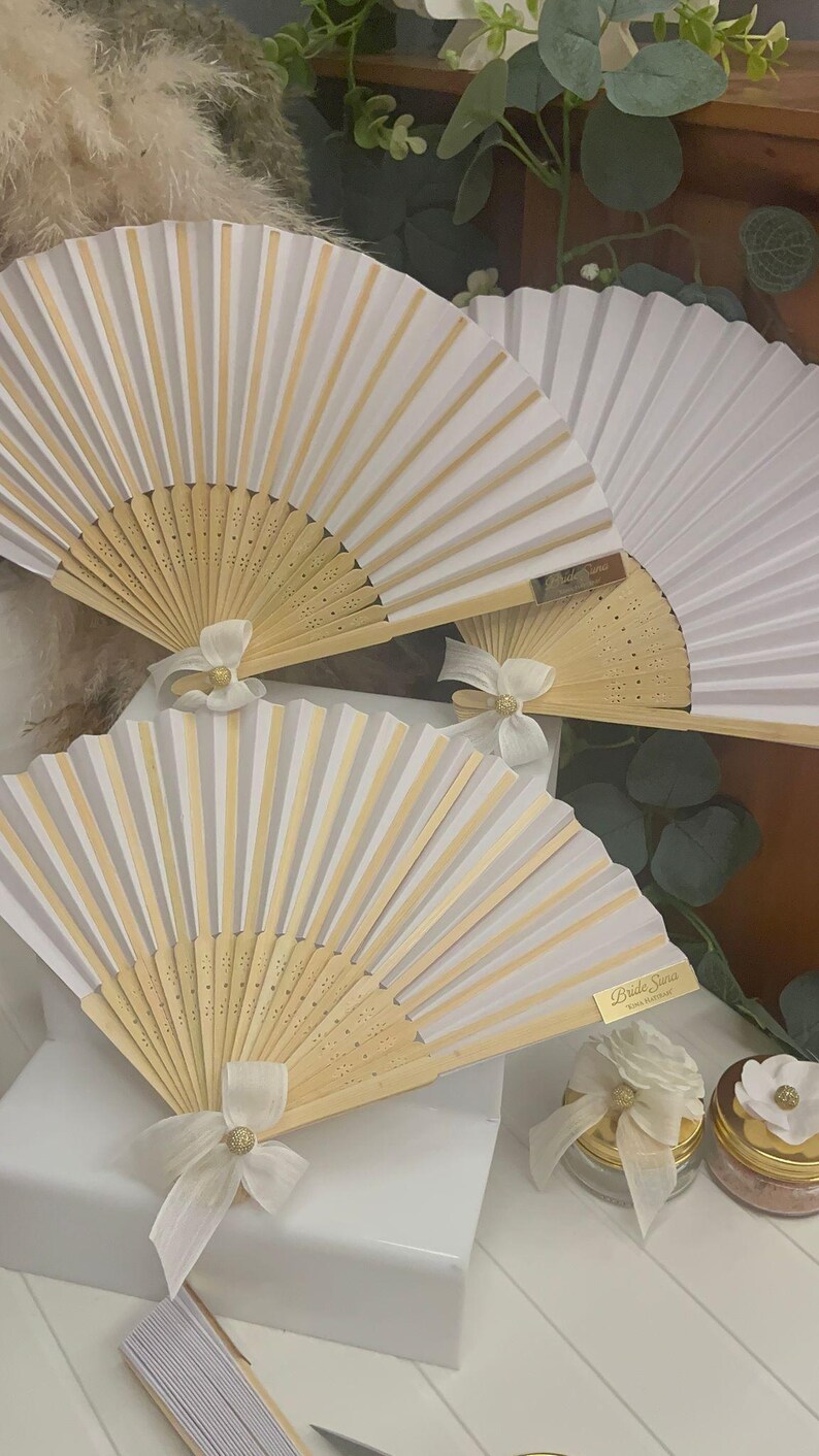Custom Hand Fan - Wooden Wedding Fan - Bulk Wedding Favors - Wedding ...