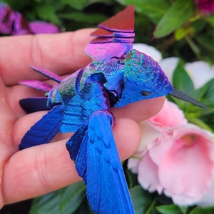 3d Printed Cute Articulated Hummingbird - Etsy
