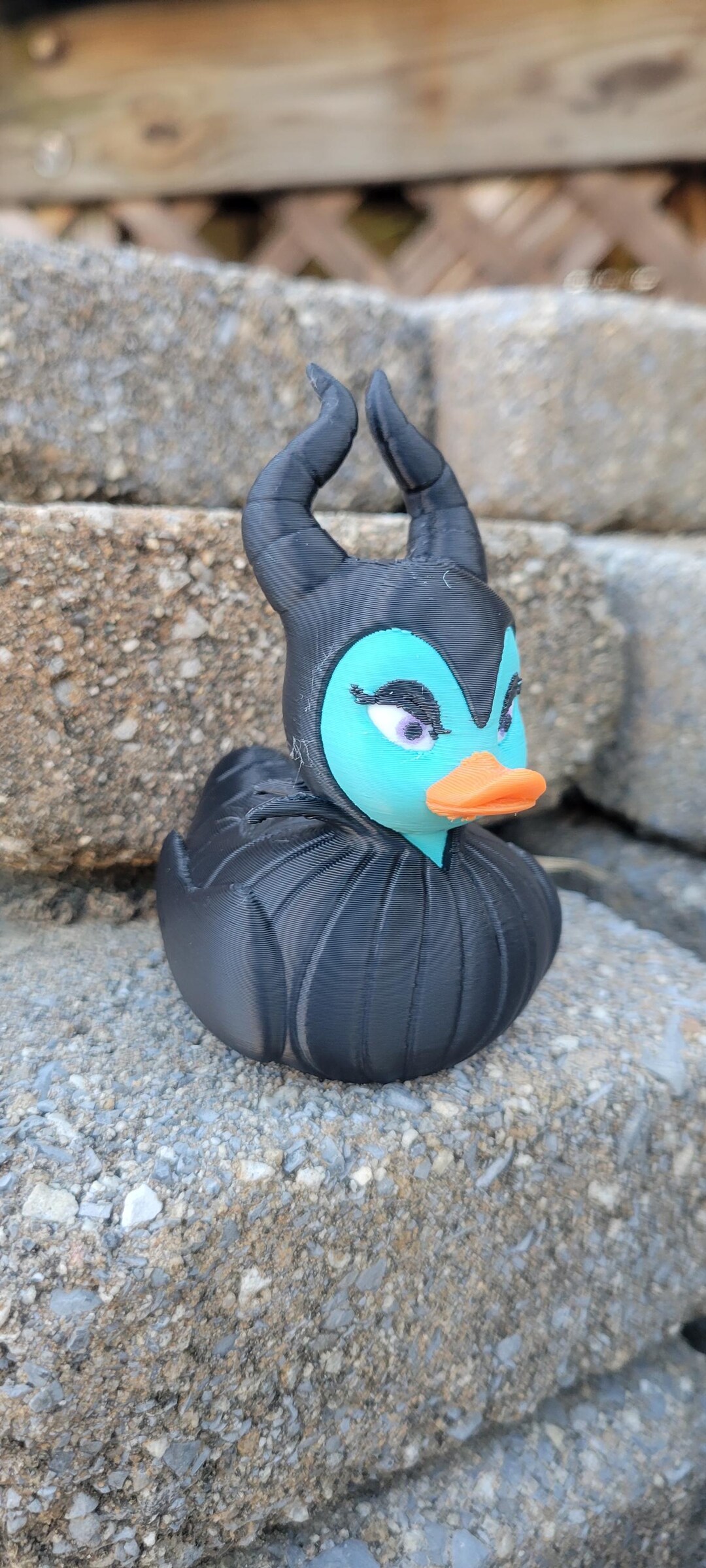 3D Printed Disney Maleficent Duck Figure, Cruise Jeep Decor - Etsy