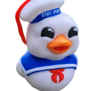 3d Printed Stay Puft Marshmallow Duck Figure, Ghostbusters, Great for ...