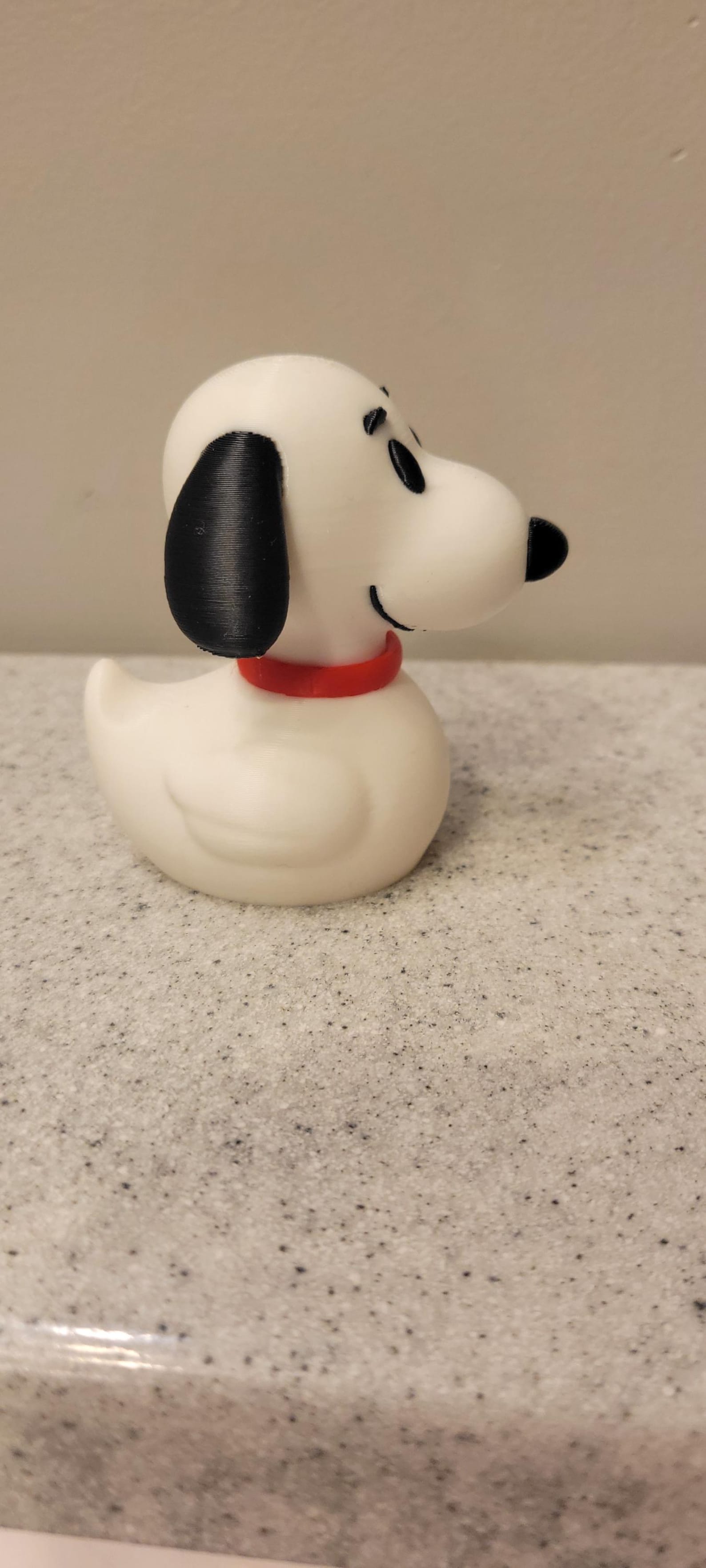 Fighter Pilot Snoopy Duck Figure: 3d-printed Plastic, Red Scarf ...