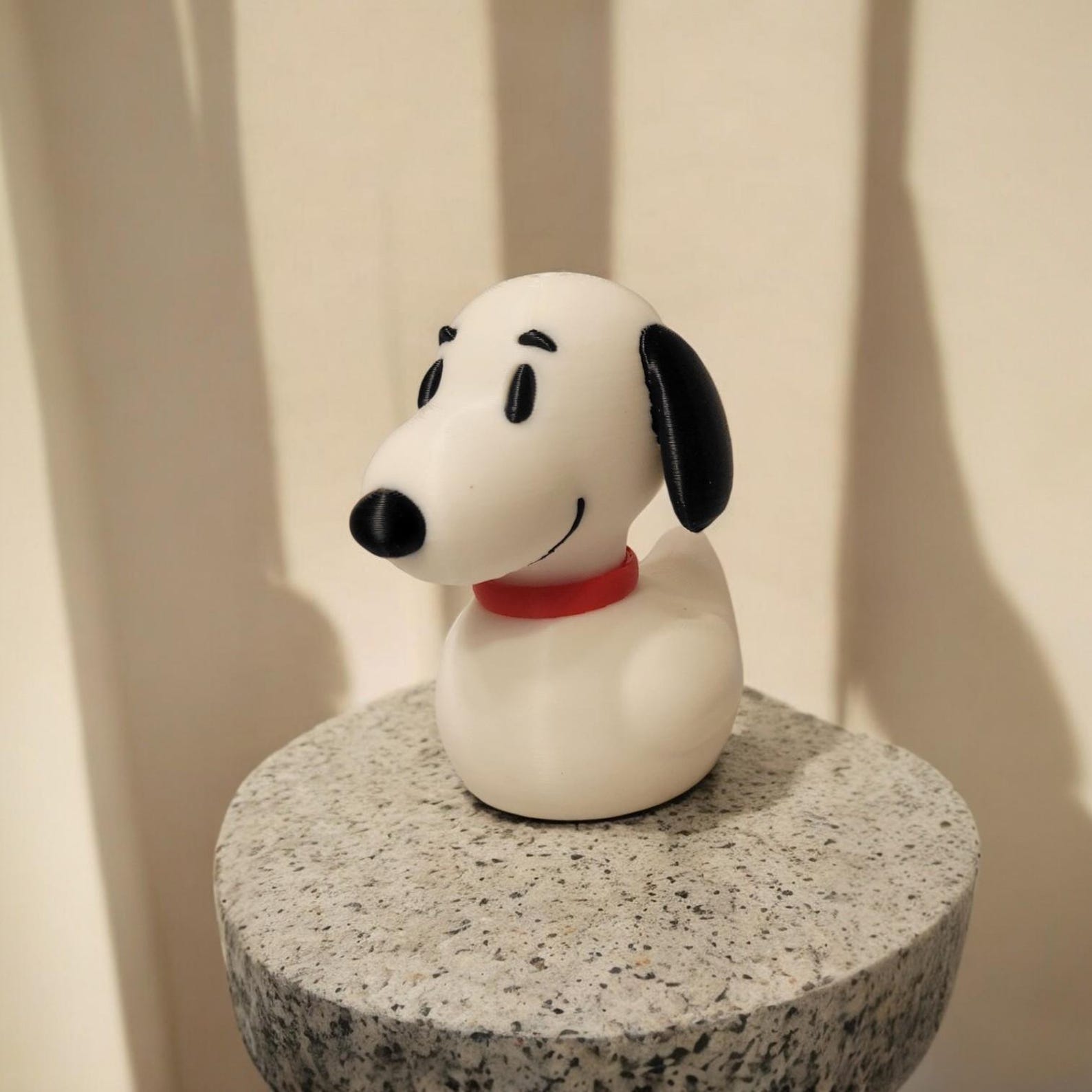 Fighter Pilot Snoopy Duck Figure: 3d-printed Plastic, Red Scarf ...