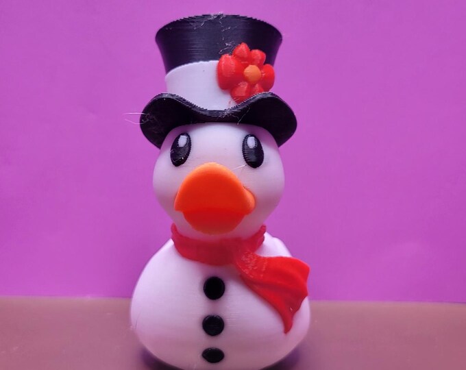 3d Printed Christmas Snowman Duck , Great for Jeeps,cruises and ...