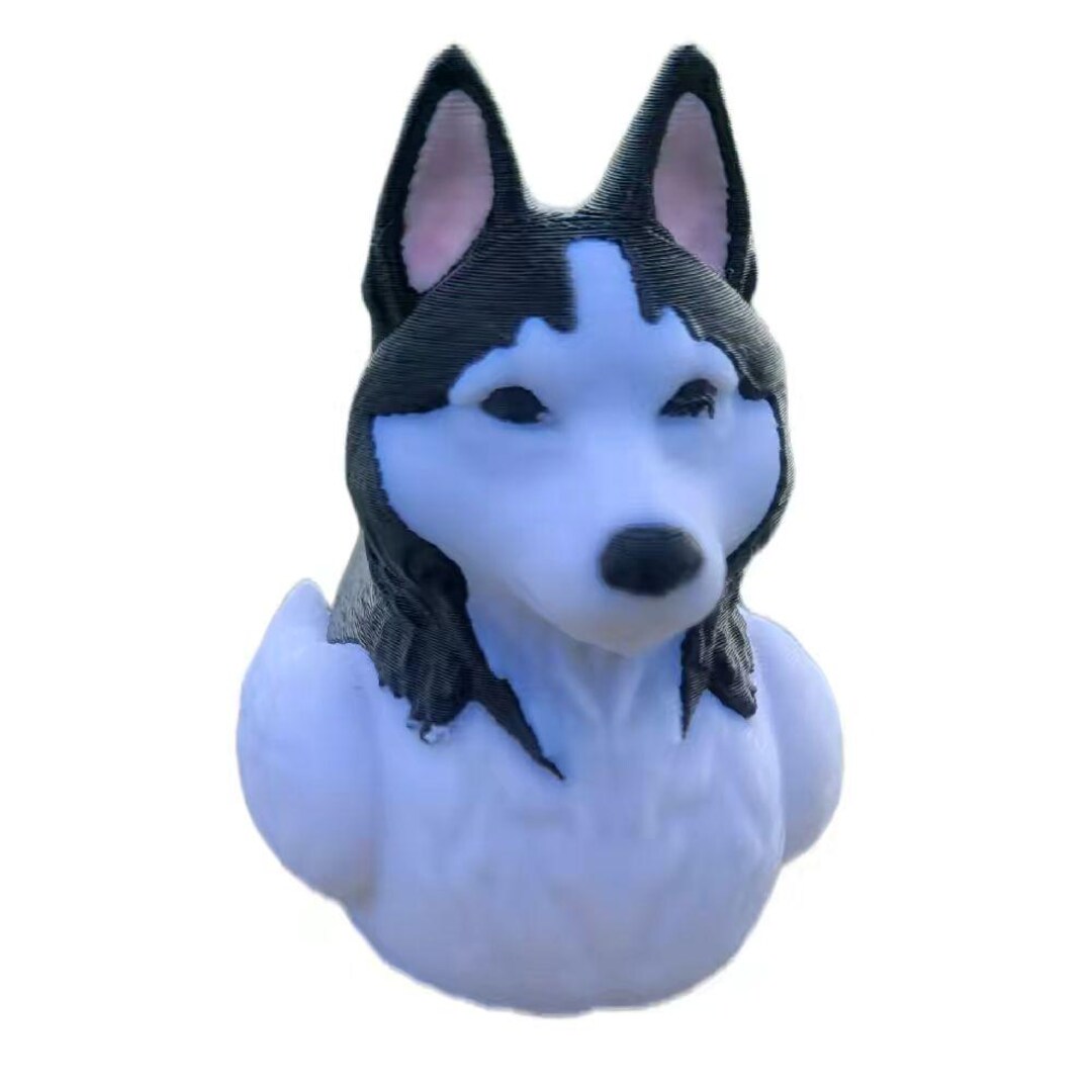 3D Printed Husky Duck Figure: PLA Collectible, Dog Lover Gift - Etsy
