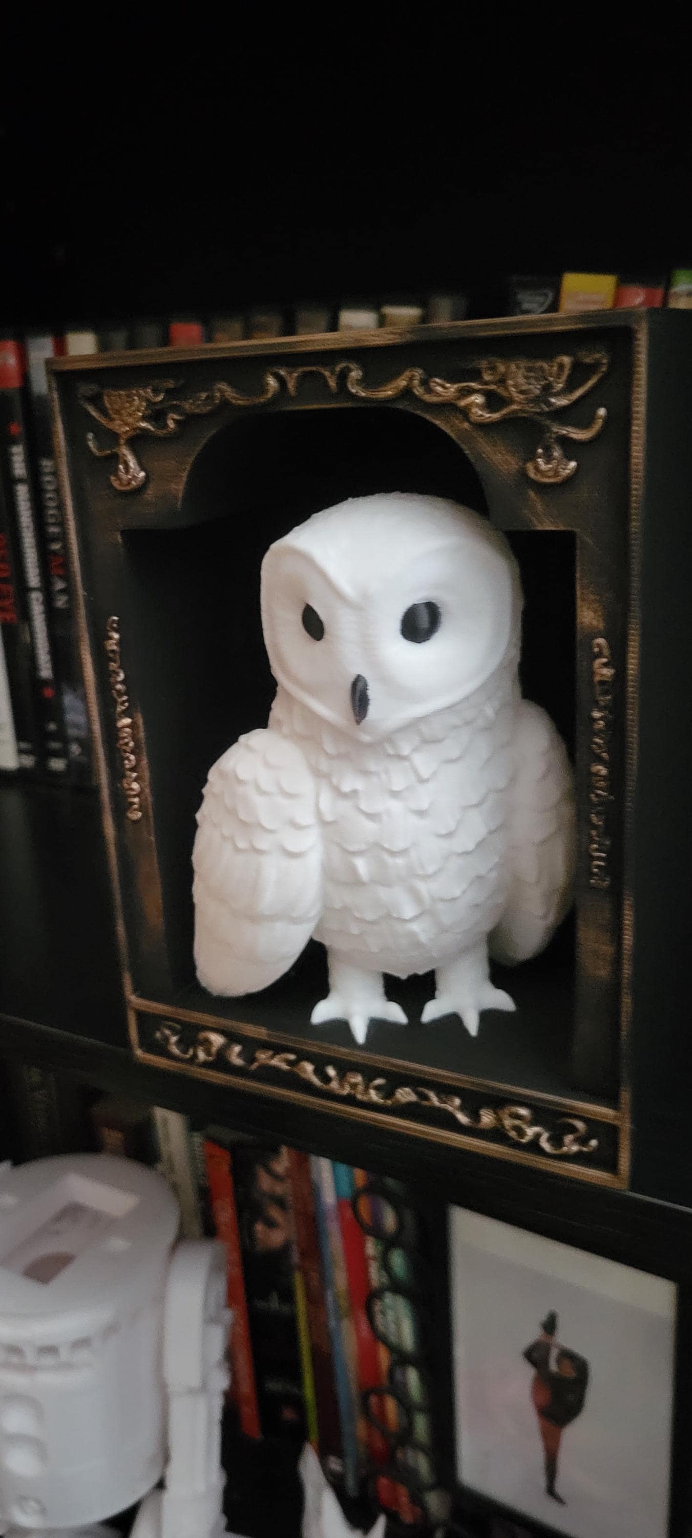 3d Printed Hedwig Inspired From HP Series Book Nook - Etsy