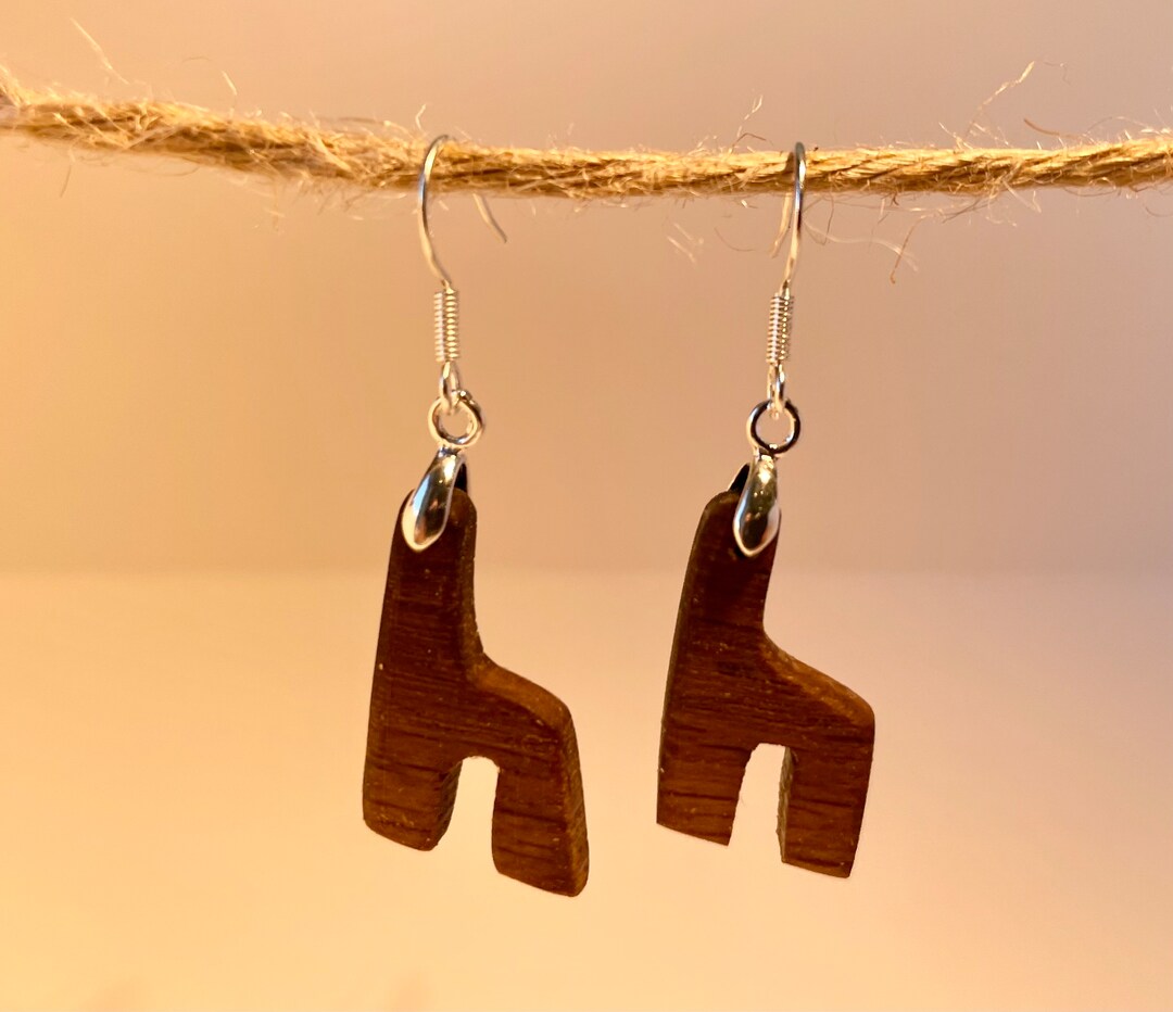 Chairs Earrings From Oak Wood Architetural Accessories Boho Earrings - Etsy