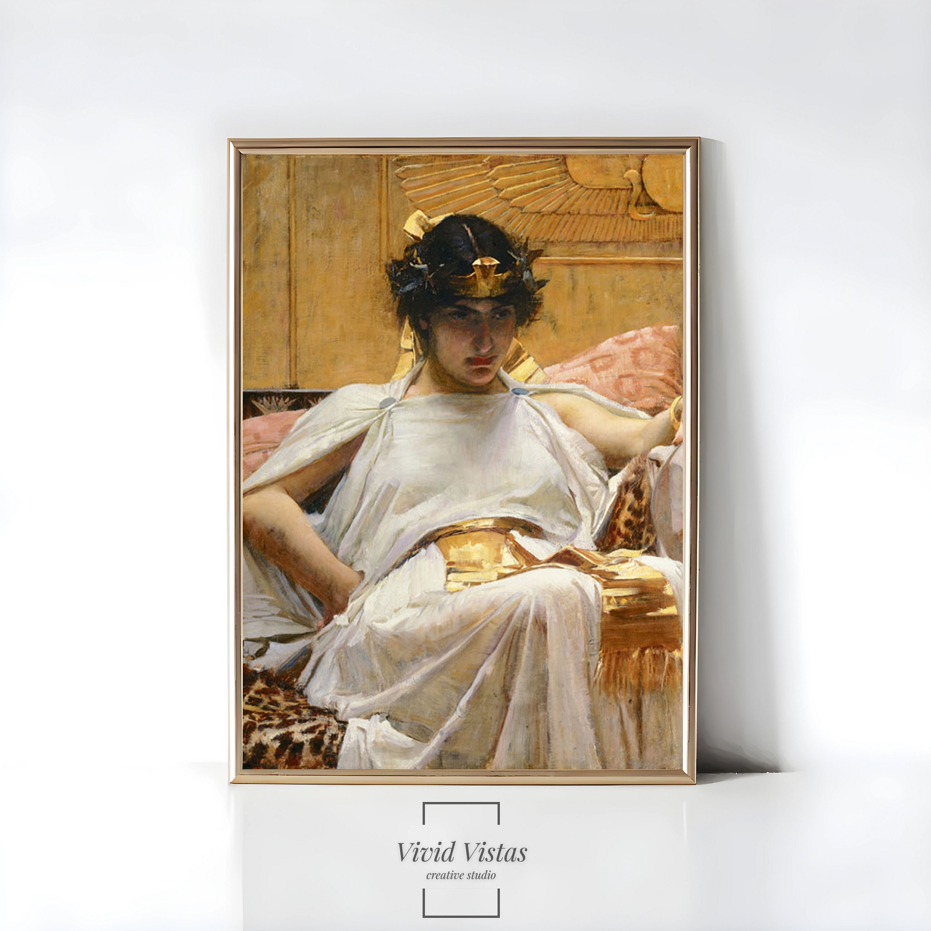 Female Rage Art Cleopatra Print Emotional Romanticism Painting Digital ...