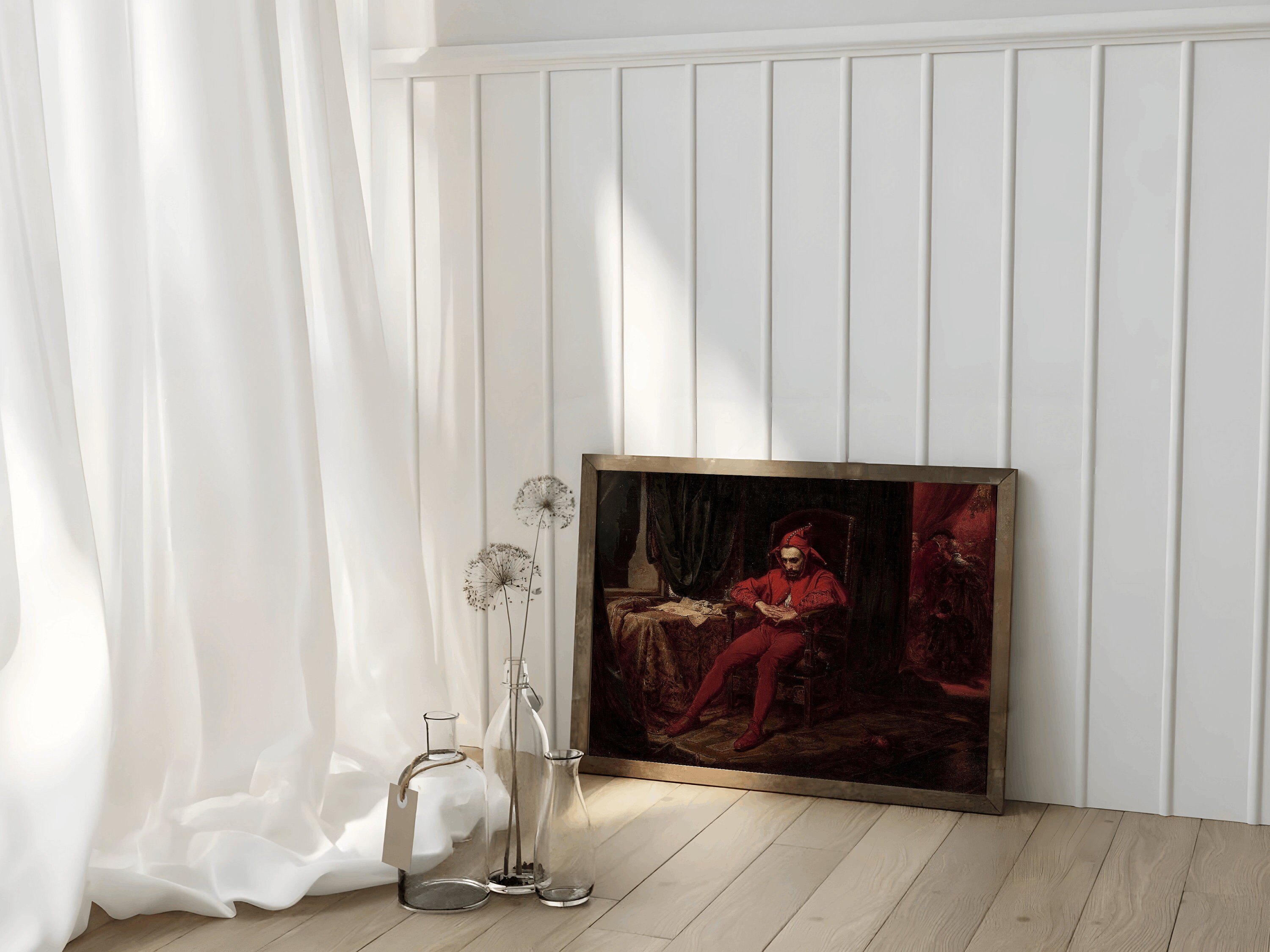 Sad Clown Stanczyk by Jan Matejko Vintage Red Print Dark Academia Wall ... Sad Clown Stanczyk by Jan Matejko Vintage Red Print Dark Academia Wall ...