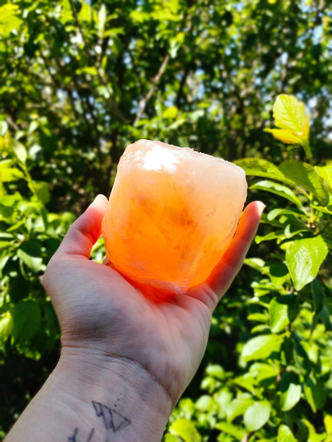 Himalayan Salt Stone - Salt Tea Light Holder - Natural Raw Stone - Zen ...