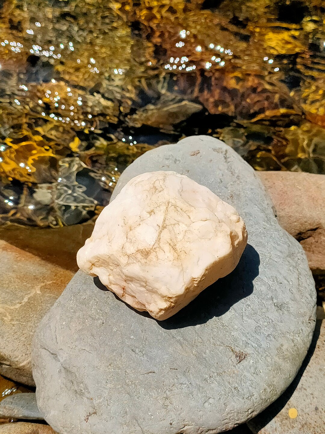 Beige River Stone - Natural Raw Crystal - Portuguese River Rock ...