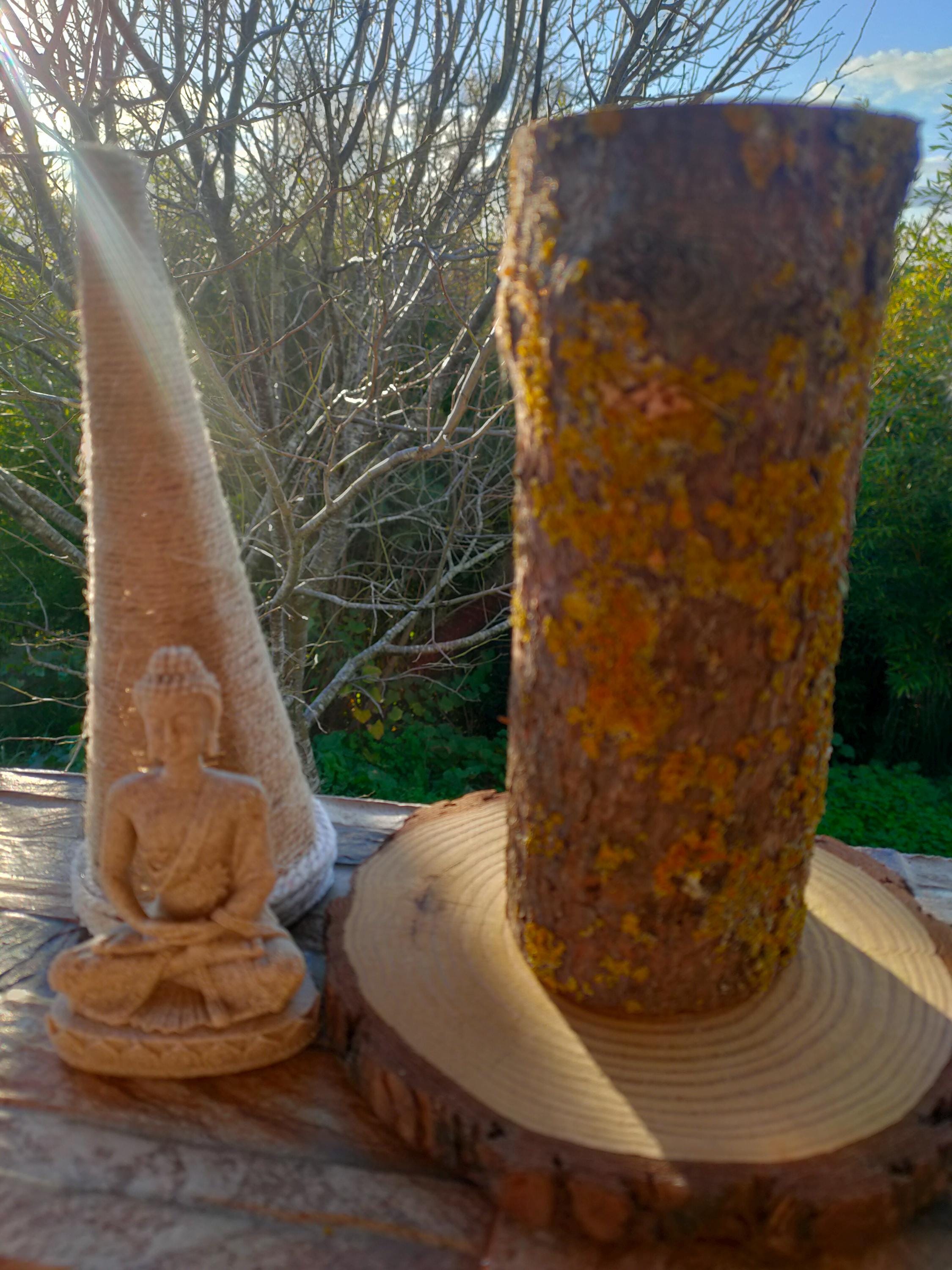 Pine Yule Logs Wooden Log DIY - Natural Rustic Decoration - Christmas ...