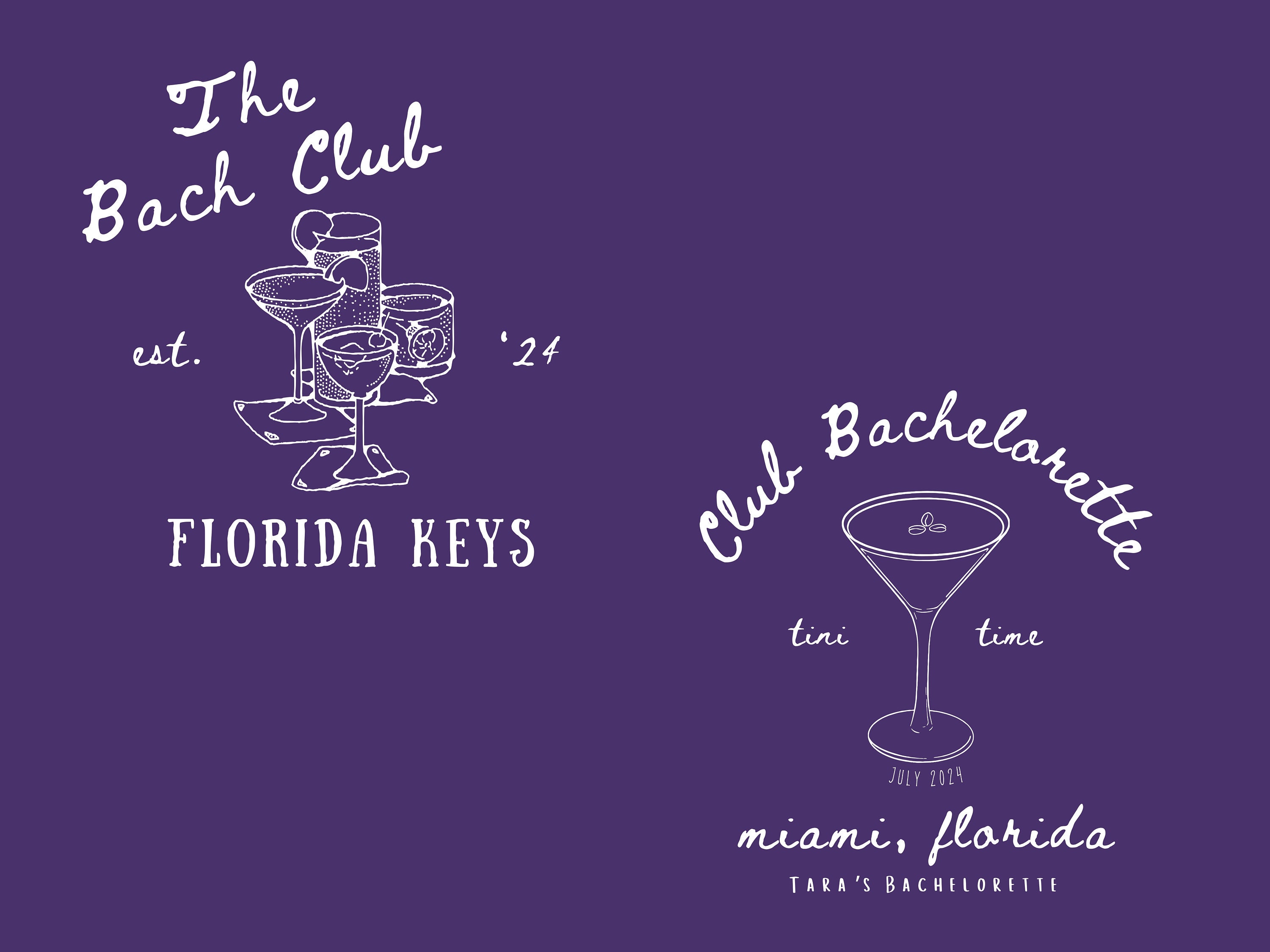 5 Editable Canva Bach Club Logos, Bachelorette Logos, Bachelorette Club ...