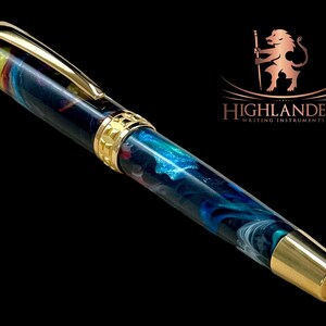 Handcrafted Luxury Gold Fountain Pen, One of a Kind, Handmade in ...