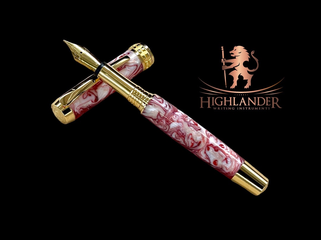 Highlander 5280 Red, White, Black Acrylic Artisan Handcrafted Fountain ...