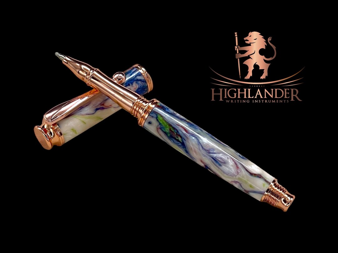 Striking Copper Rollerball Pen, Artisan Handcrafted Writing Instrument ...