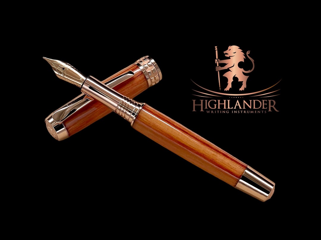 Rose Gold Exotic Tulipwood Highlander 5280 Artisan Handcrafted Fountain ...