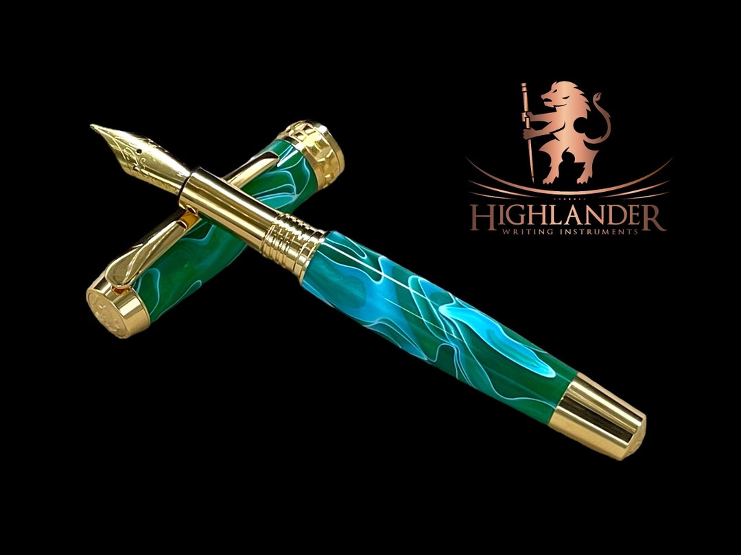 Highlander 5280 Emerald Green and Blue Acrylic Artisan Handcrafted ...