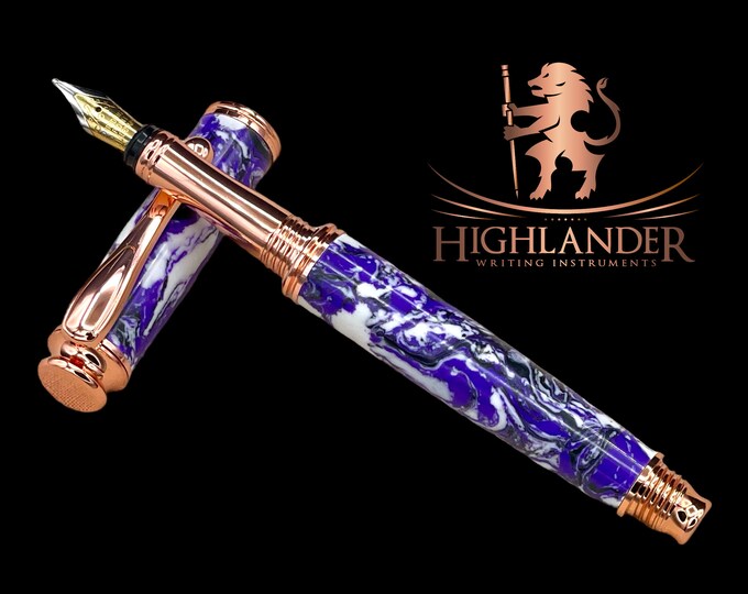 Copper Fountain Pen, Artisan Handcrafted Writing Instrument. Handmade ...