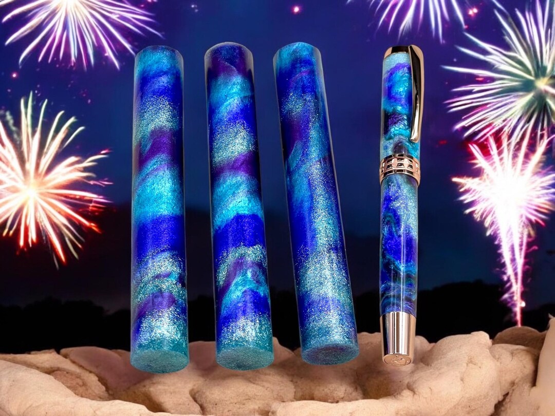 Purple Explosion Custom Alumilite Resin Pen Blank~turning. by ...