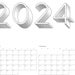 Large 2024 Annual Wall Calendar | Wall Calendar PDF | Printable Digital ...