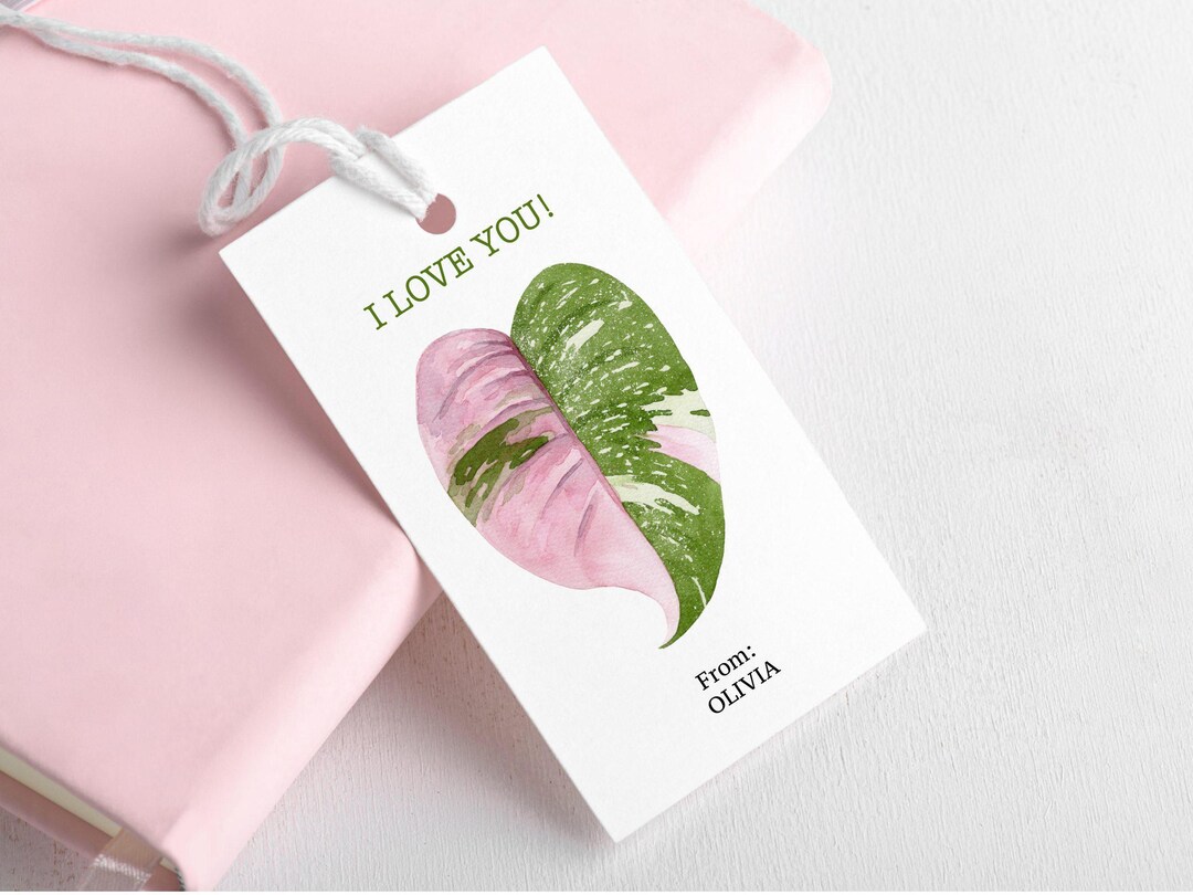 Editable Minimalist Botanical Gift Tag Canva Template, Customizable ...