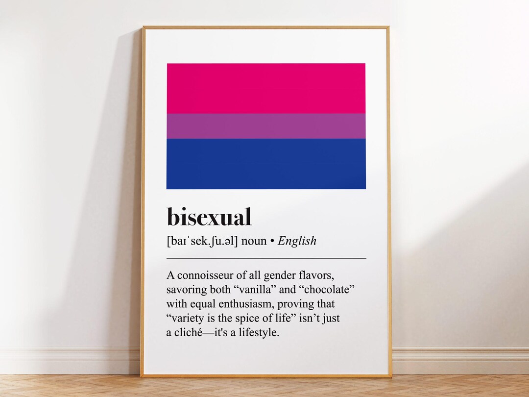 Bisexual Pride Flag Dictionary Print - LGBTQ Wall Art (digital Download ...