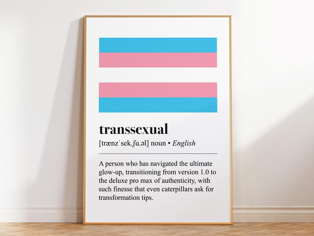 Funny Trans Dictionary Definition Print, Funny LGBTQ Poster for Best ...