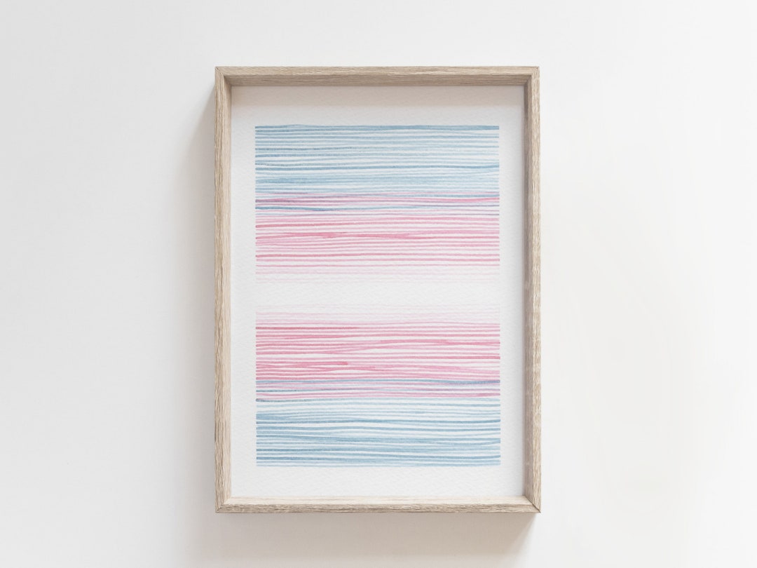 Printable Subtle Trans Pride Apartment Decor, Trans Art Aesthetic Room ...