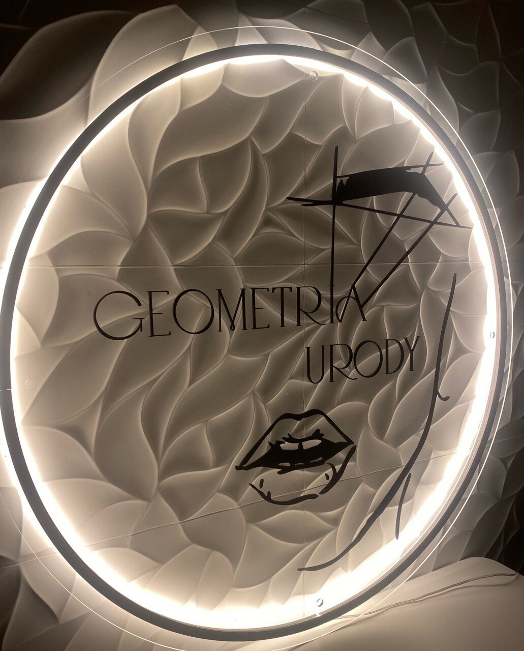 Custom Beauty Salon Logo Sign Backlit, Personalized Acrylic Salon Sign ...