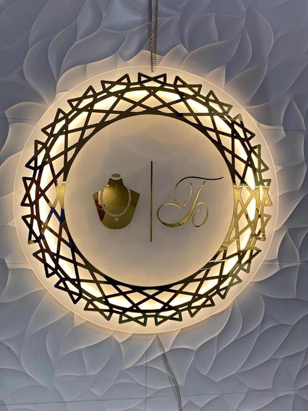 Elegant Studio Lighting Nameplate, Custom Design for Your Brand ...