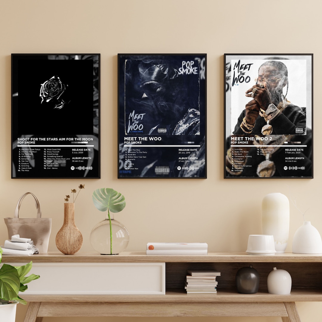 Pop Smoke Album Cover Posters Bundle Set of 3 Digital Download A2 Size ...