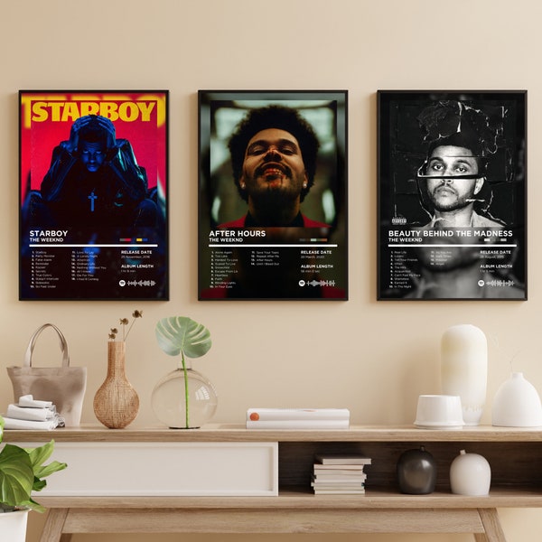The Weeknd Wall Art - Etsy