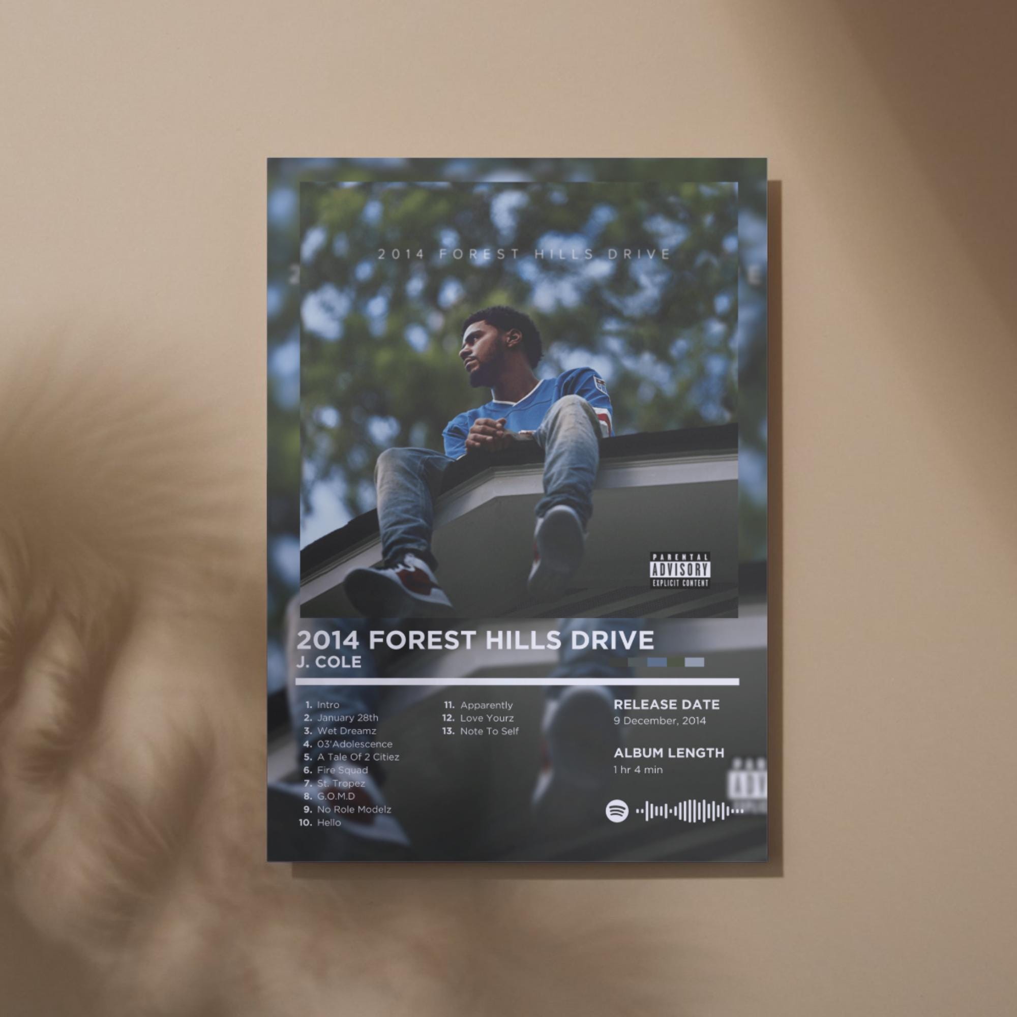 J Cole, Album Music Posters Covers, Minimalist Posters, 2014 Forest ...